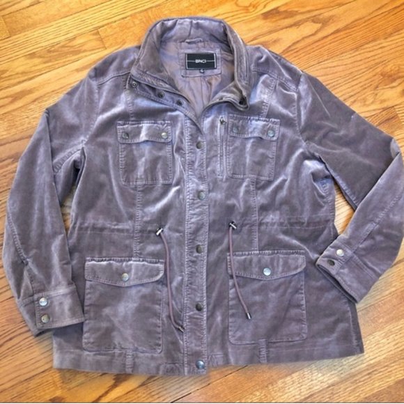 BNCI | Jackets & Coats | Bnci Velvet Utility Jacket | Poshmark